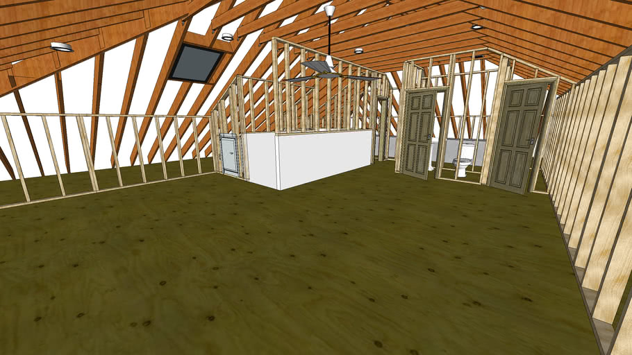 Attic framing and remodel | 3D Warehouse