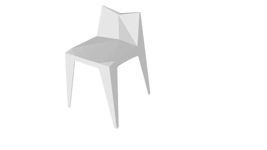 82086 Chair Triangle White | 3D Warehouse