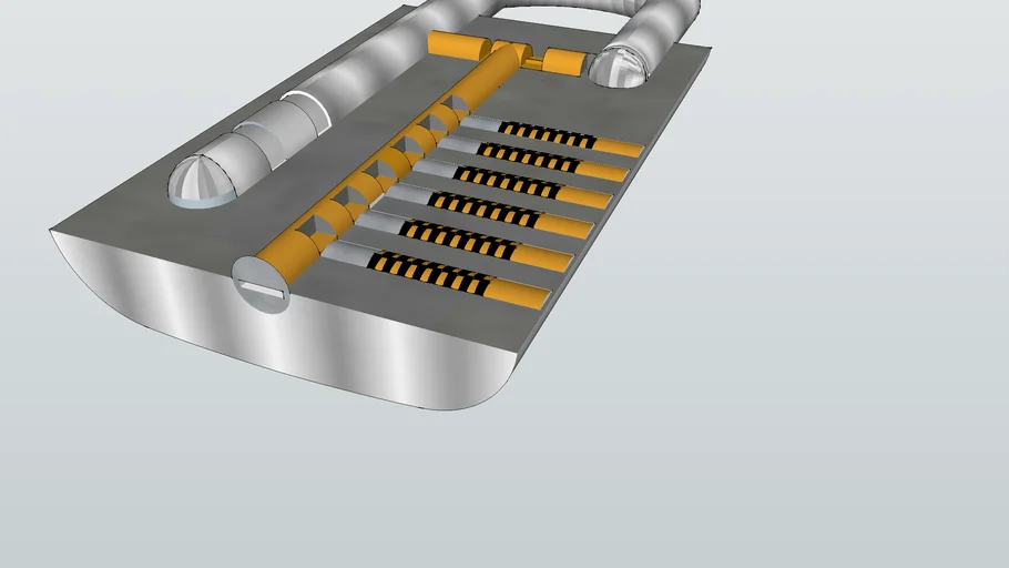 Cross section of a lock | 3D Warehouse