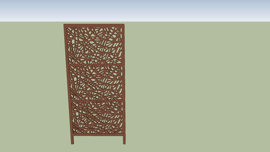 LAZAR CUT METAL SCREEN | 3D Warehouse