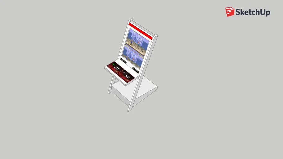 Generic model of Net City arcade cabinet | 3D Warehouse