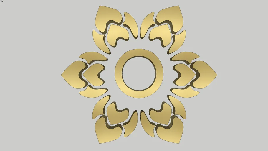 THAILAND GOLD FLOWER LOGO | 3D Warehouse