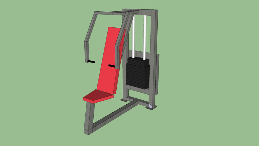 Chest Press Machine | 3D Warehouse