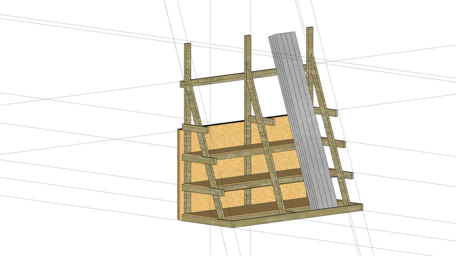 Vertical Storage Rack v1 | 3D Warehouse