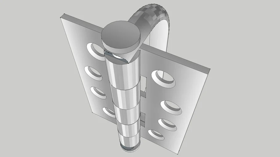 Hinge Handle 100x75 | 3D Warehouse