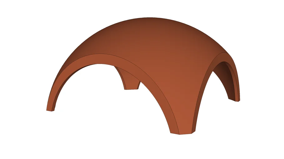 Monier half-round-4-way-apex | 3D Warehouse