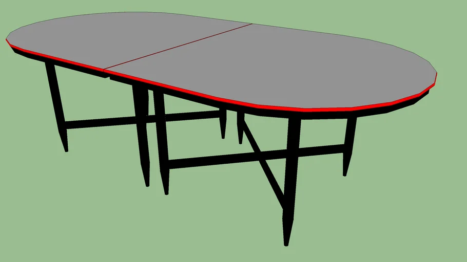 D shaped table | 3D Warehouse