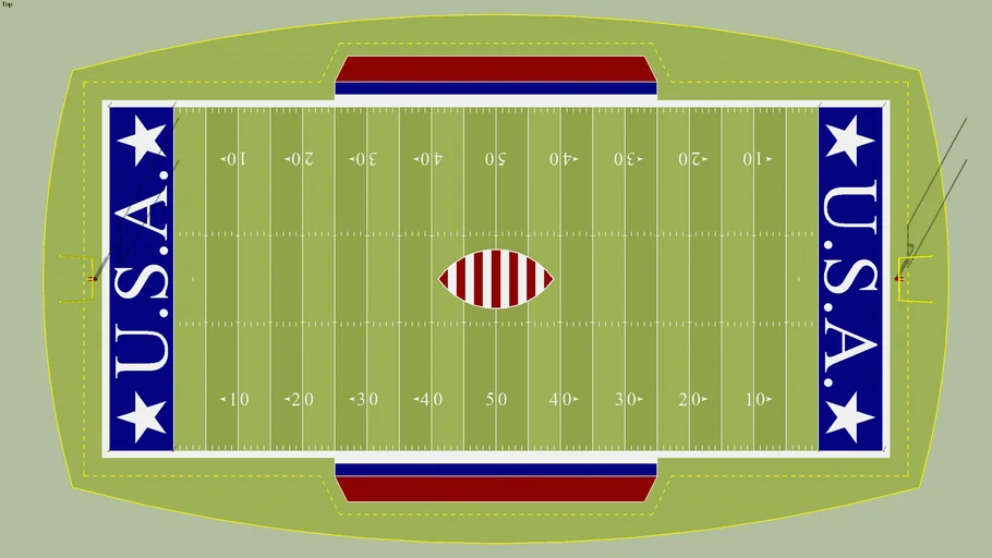 American Football Field | 3D Warehouse