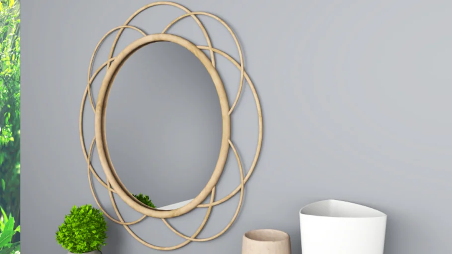 gold tone mirror | 3D Warehouse
