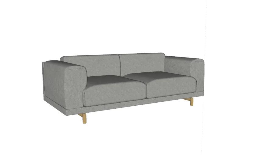 Rest sofa by Muuto - 2-seater - designed by Anderssen & Voll | 3D Warehouse