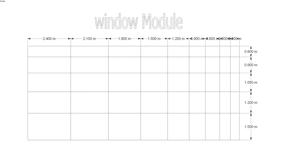 WINDOW Metric sizes | 3D Warehouse
