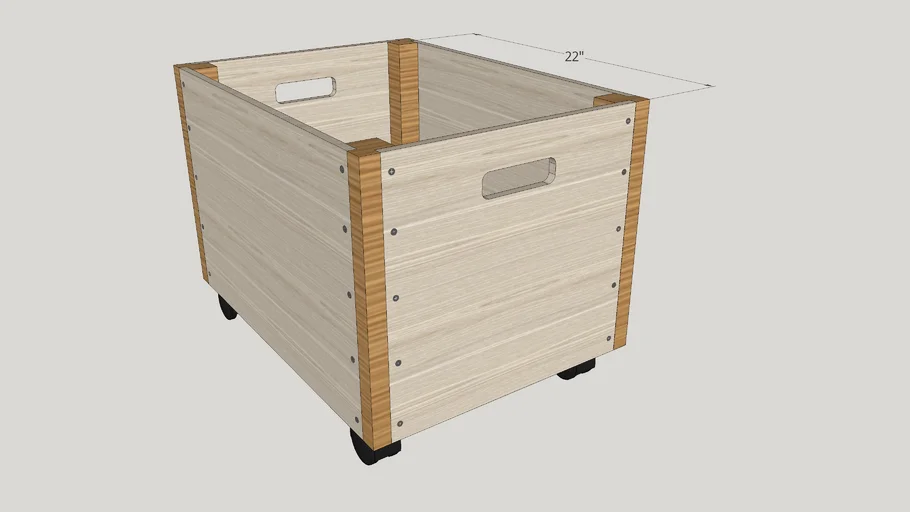 Storage box from plywood | 3D Warehouse