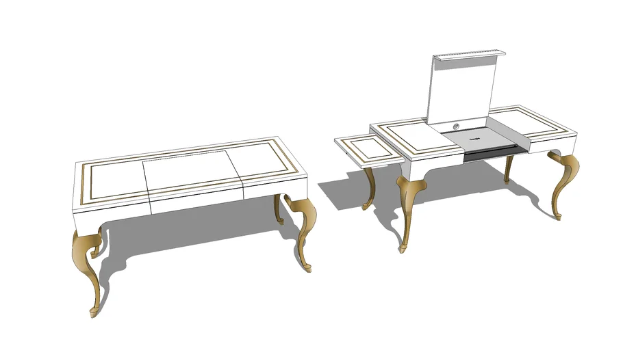 Caracole Classic French Lines Desk | 3D Warehouse