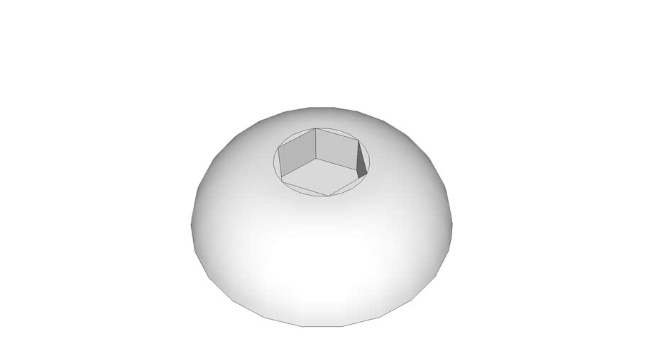 screw head, pan, no. 4, socket drive | 3D Warehouse