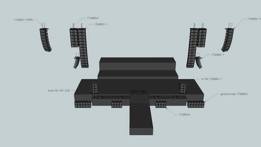 JBL VT4889-1 Linearray | 3D Warehouse