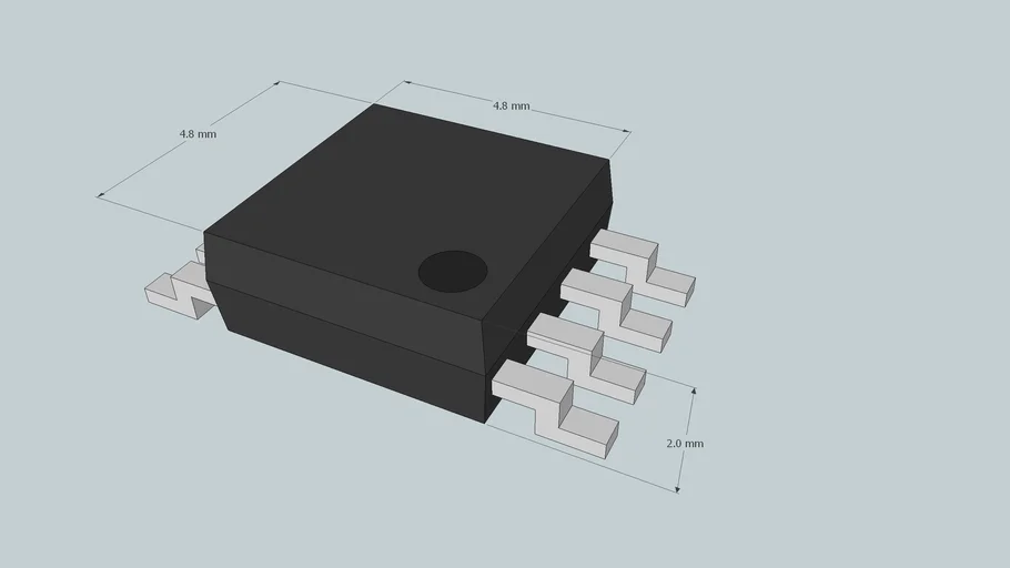 ATINY 85 SMD (ATtiny85-20SU) | 3D Warehouse