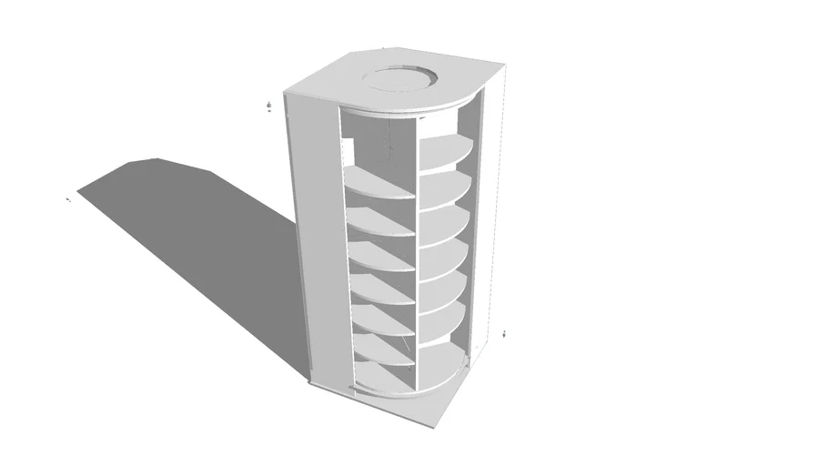 Rotating Shoe Shelf | 3D Warehouse