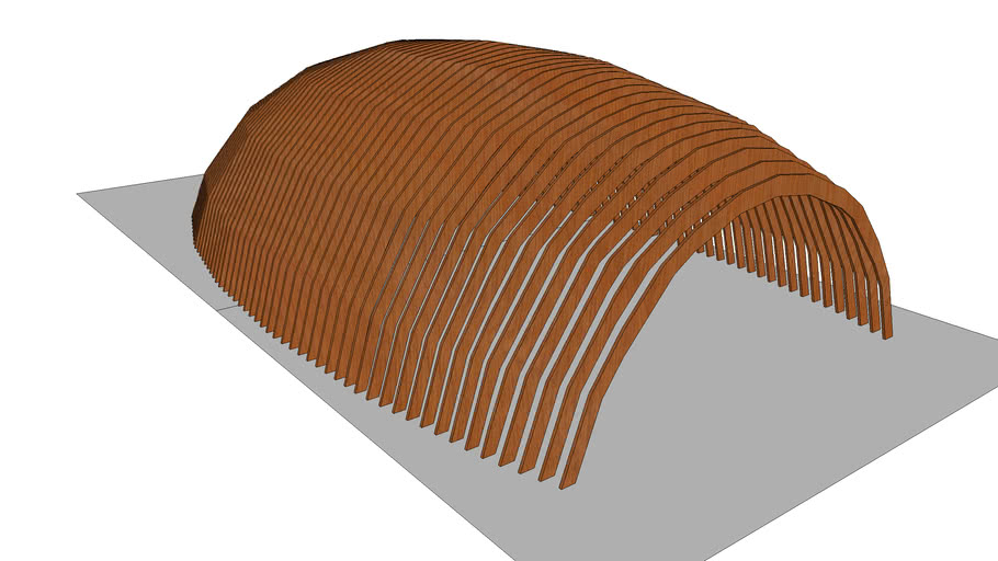 Curved fins model | 3D Warehouse