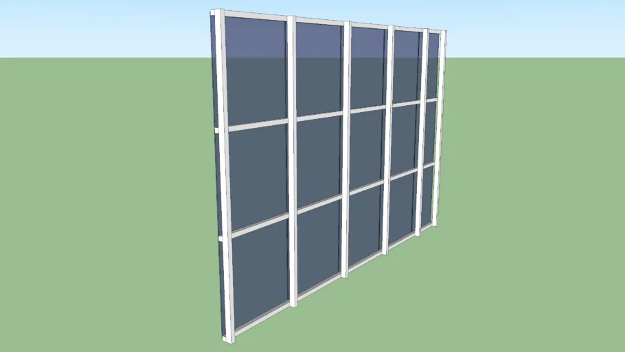 Painel de vidro refletivo. | 3D Warehouse