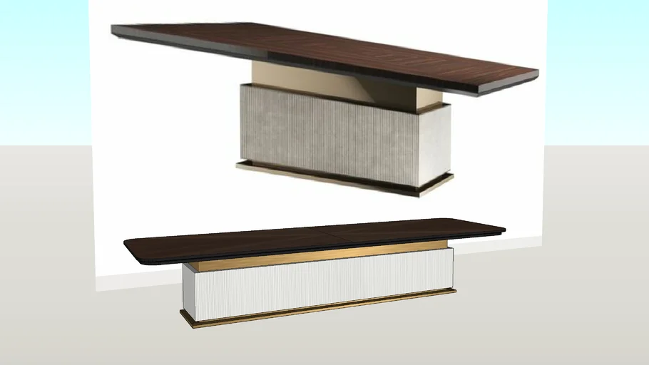 ROCK R RECTANGULAR WOODEN DINING TABLE | 3D Warehouse