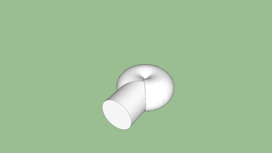 bouton rond 5 cm | 3D Warehouse