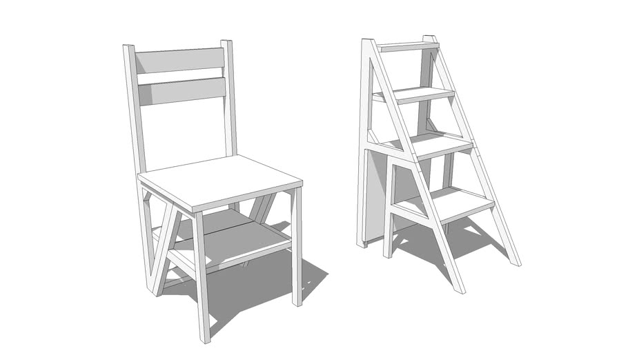 Folding Step Chair | 3D Warehouse