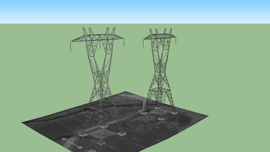 Roseville Electric Towers | 3D Warehouse