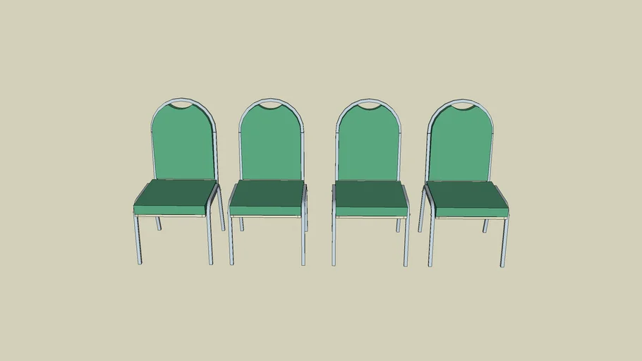 CAFETERIA 4 CHAIR SET | 3D Warehouse