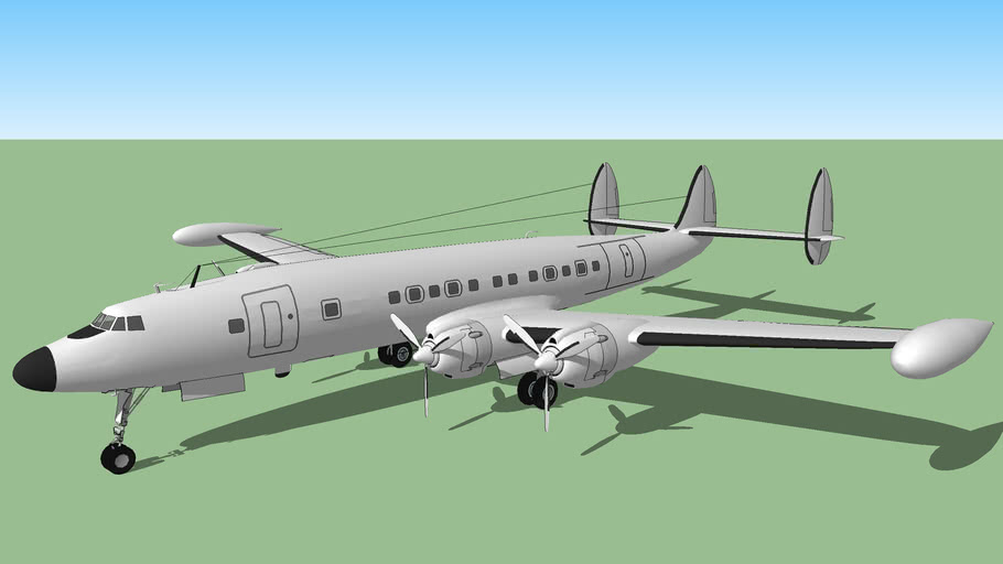 Template - Lockheed L-1049H Super Constellation | 3D Warehouse
