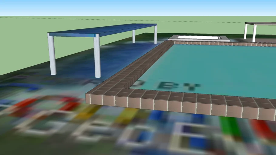 Luanda International School Pool Area | 3D Warehouse