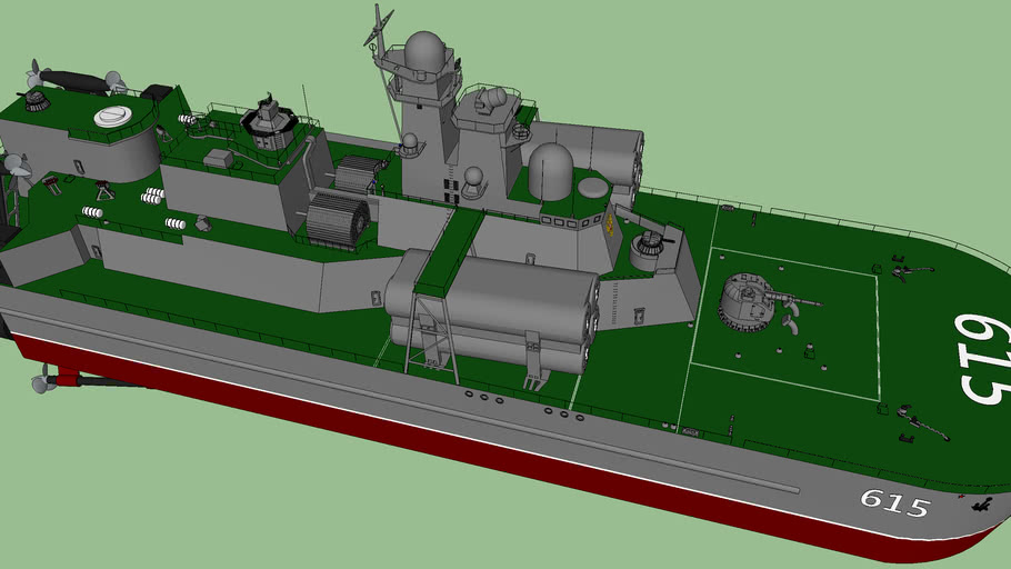 Bora-class hovercraft - Малые ракетные корабли проекта 1239 | 3D Warehouse