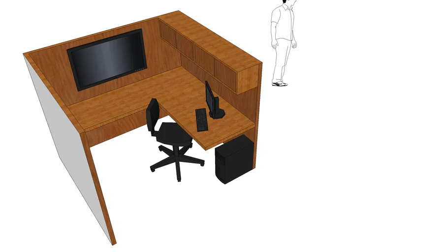 Desk Cubical | 3D Warehouse