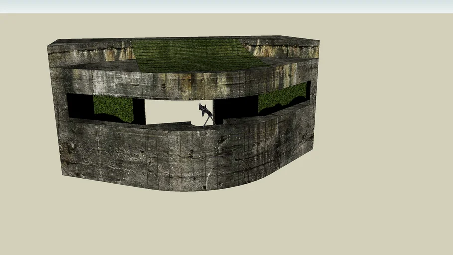Small machinegun bunker (by Von Dietz) | 3D Warehouse