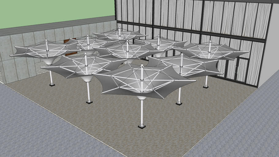 membrane structure cone | 3D Warehouse