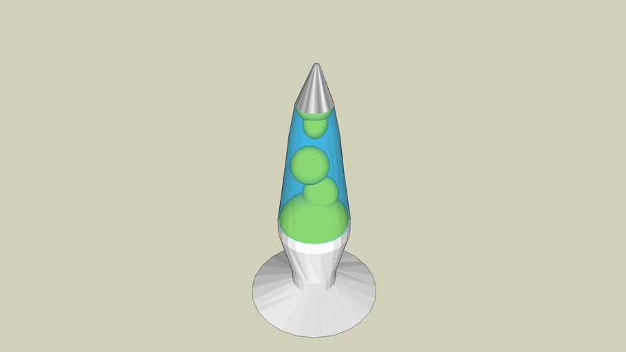 silver lava lamp | 3D Warehouse