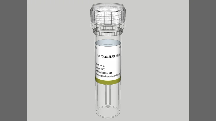 Screw Cap Micro Tubes (0.5 ml) | 3D Warehouse