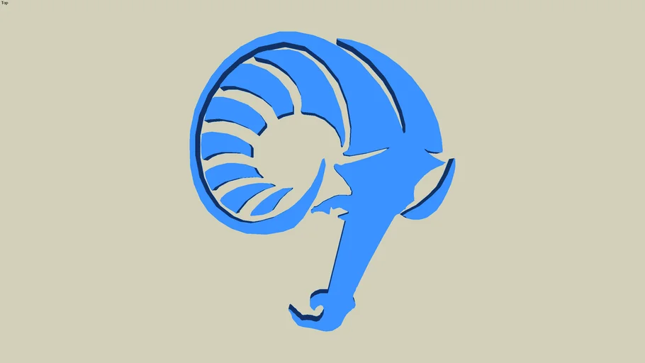 University Of Rhode Island (URI) Rams Logo | 3D Warehouse