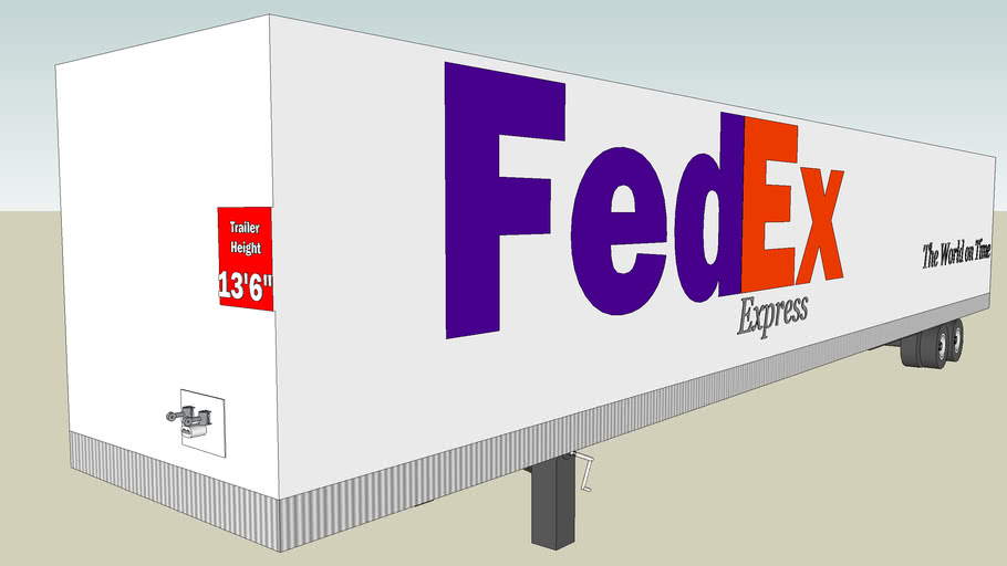 FedEx 53' Trailer | 3D Warehouse