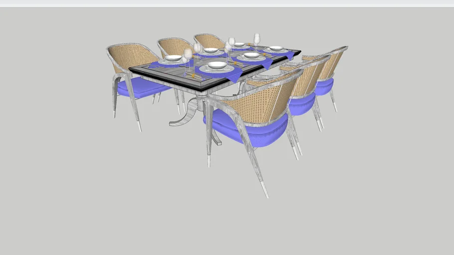 Banquet table | 3D Warehouse
