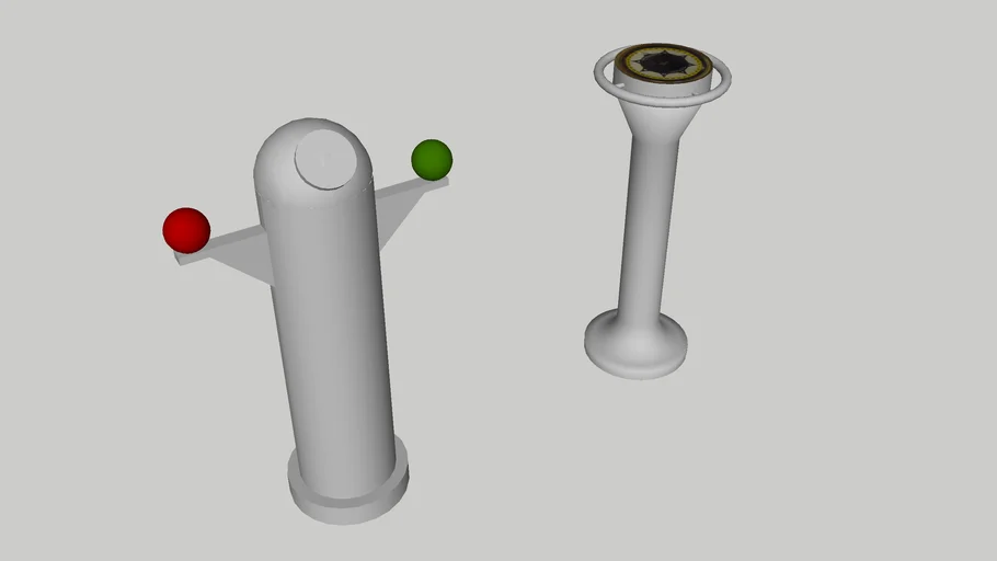 Magnetic Compass and Bearing Repeater for Ship Models | 3D Warehouse