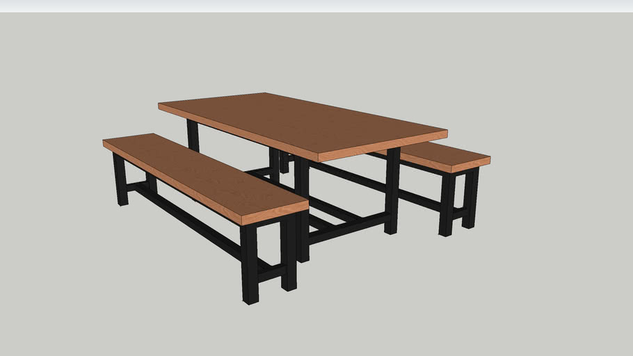 MEJA SET OUTDOOR | 3D Warehouse