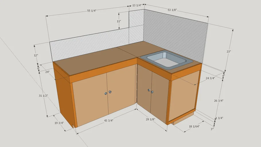 Kitchen counter | 3D Warehouse