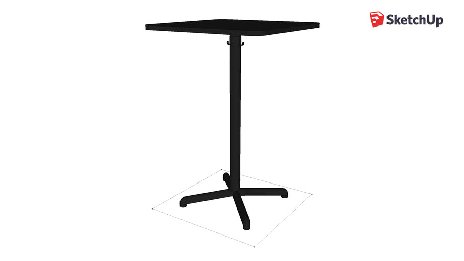 table IKEA STENSELE bar square 70x70 H105 | 3D Warehouse