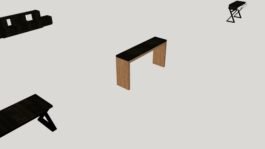 meja console | 3D Warehouse