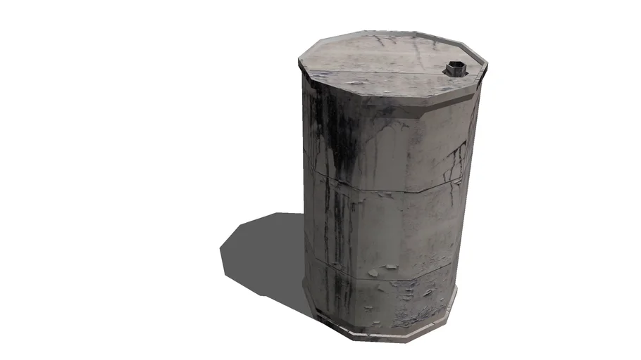 Low Poly Oil Barrel | 3D Warehouse