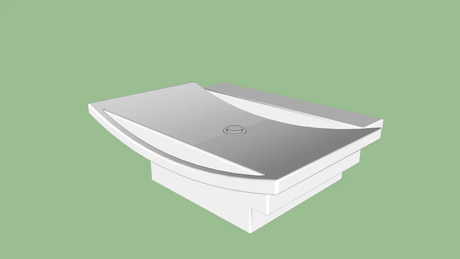 PIA DE SOBREPOR RETANGULAR DECA - L145 | 3D Warehouse