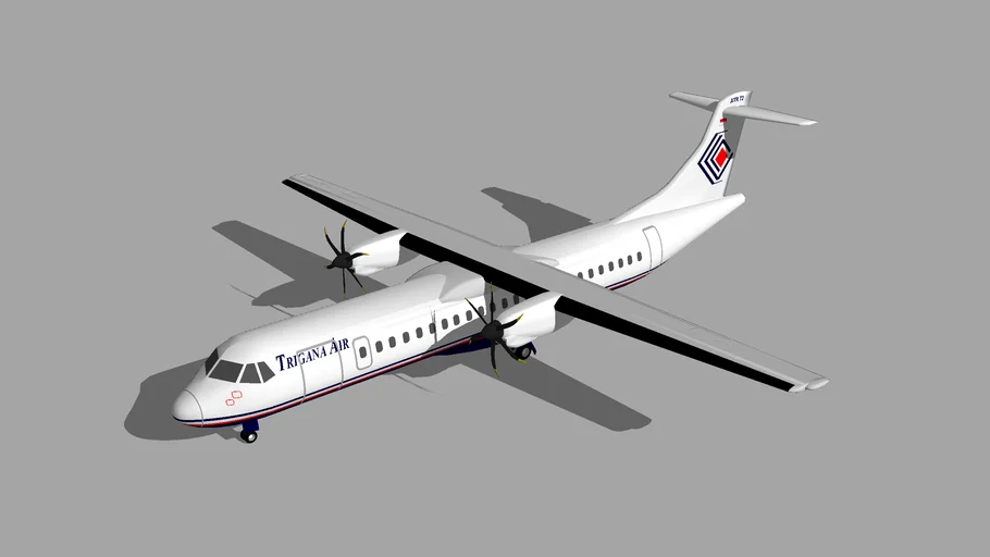 Trigana Air Service ATR 72-500 1 | 3D Warehouse