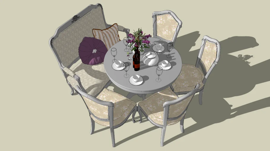 table chairs , стол стулья | 3D Warehouse