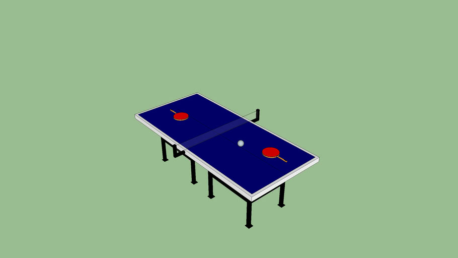 Table Tennis Table | 3D Warehouse
