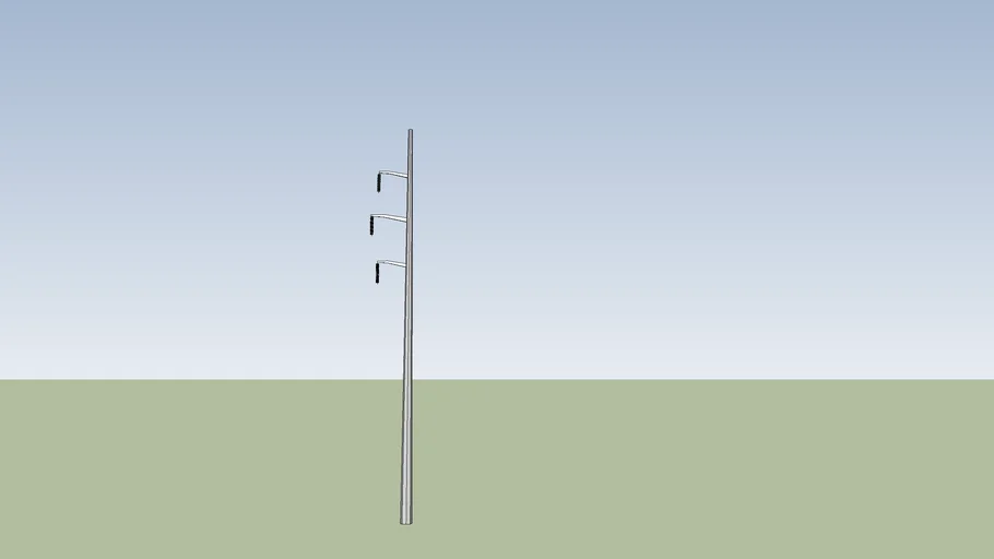 Metal Power Pole tall | 3D Warehouse